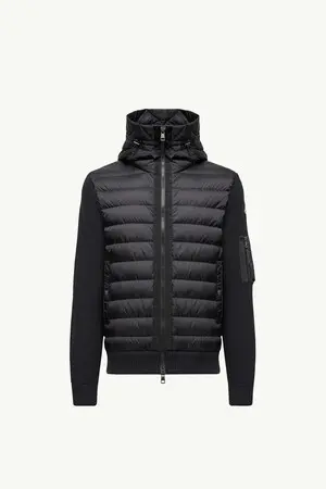 Moncler Padded Zip-up Cardigan - Black