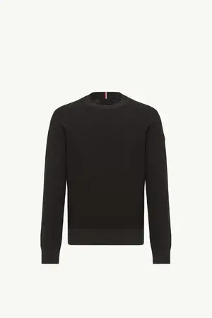 Moncler Cotton Knit Sweater Black