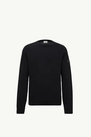 Moncler Wool & Cashmere Blend Sweater - Black