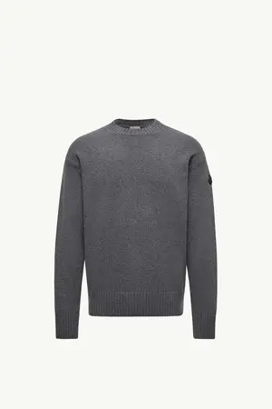 Moncler Wool & Cashmere Blend Sweater Grey