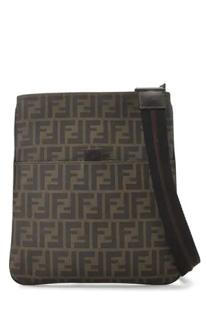 Fendi Zucca Coated Flat Messenger