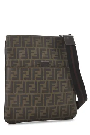 Fendi Zucca Coated Flat Messenger