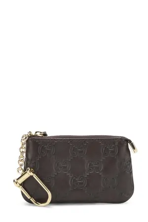 Gucci Ssima Key Holder - Brown