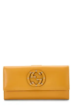Gucci Studded Soho Continental Wallet - Yellow