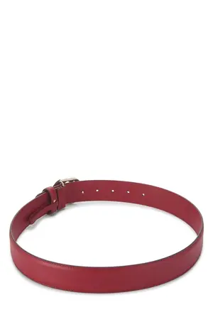 Gucci Interlocking Logo Belt - Red
