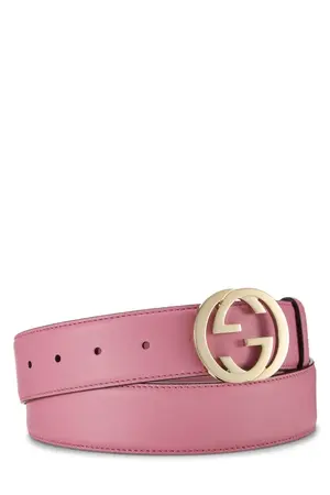Gucci Interlocking Gg Belt 90 - Pink