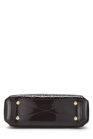 LOUIS VUITTON Monogram Vernis Montaigne Top Handle Bag - Black