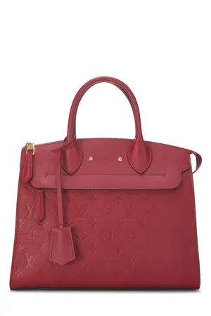 LOUIS VUITTON Orient Monogram Empreinte Pont Neuf Bag - Red