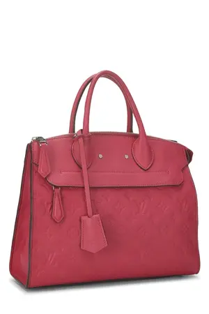 LOUIS VUITTON Orient Monogram Empreinte Pont Neuf Bag - Red