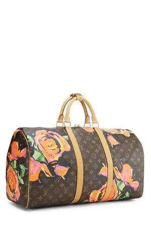 LOUIS VUITTON Stephen Sprouse X Monogram Roses Keepall Bag 50
