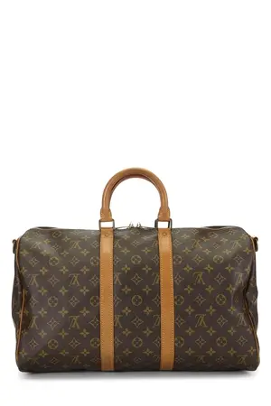 LOUIS VUITTON Monogram Keepall Bandouliere Bag 45