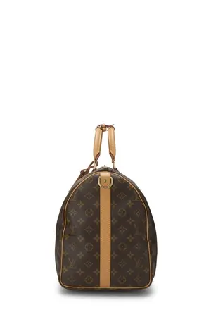 LOUIS VUITTON Monogram Keepall Bandouliere Bag 50