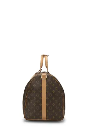 LOUIS VUITTON Monogram Keepall Bandouliere Bag 55