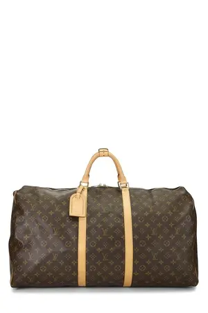 LOUIS VUITTON Monogram Keepall Bag 60 - Brown
