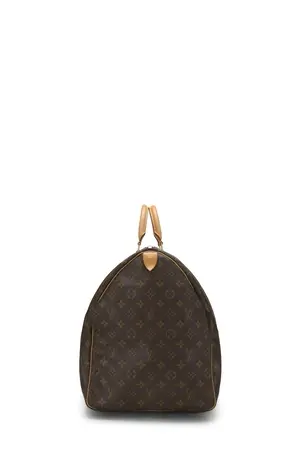 LOUIS VUITTON Monogram Keepall 60 Duffle Bag - Brown