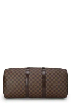 LOUIS VUITTON Damier Ebene Keepall Bag 50