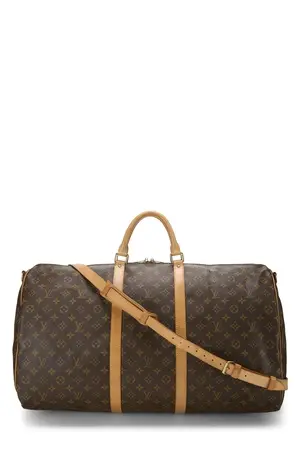 LOUIS VUITTON Monogram Keepall Bandouliere Bag 60