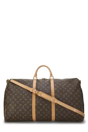 LOUIS VUITTON Monogram Keepall Bandouliere 60 Duffle Bag