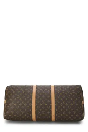 LOUIS VUITTON Monogram Keepall Bandouliere 60 Duffle Bag