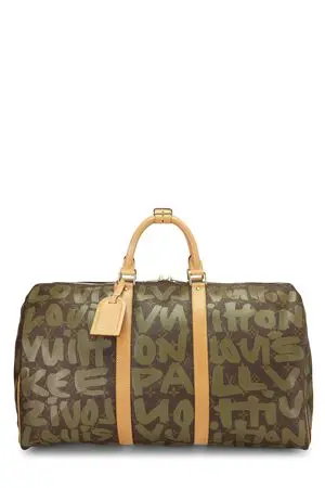 LOUIS VUITTON Stephen Sprouse X Monogram Graffiti Keepall 50 Bag
