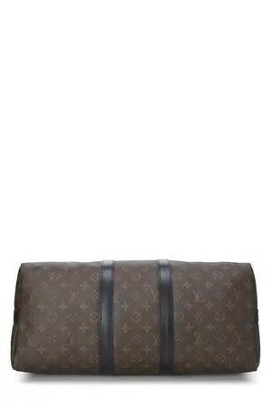 LOUIS VUITTON Monogram Macassar Keepall Bandouliere Bag 45
