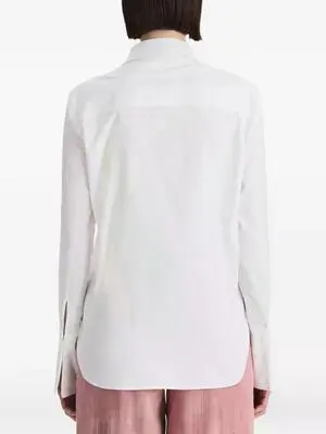 Oscar De La Renta Beaded Floral-embroidered Blouse