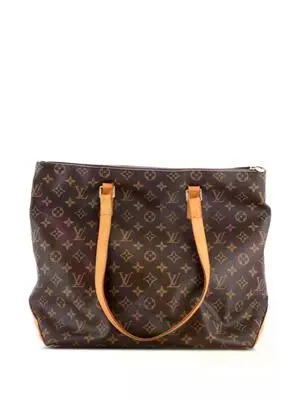LOUIS VUITTON Cabas Mezzo Monogram Canvas Tote Bag - Brown
