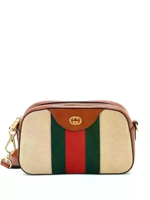 Gucci Vintage Web Canvas Camera Crossbody Bag - Neutrals