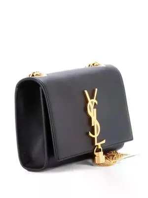 Saint Laurent Classic Monogram Tassel Leather Small Crossbody Bag