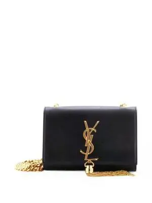 Saint Laurent Classic Monogram Tassel Leather Small Crossbody Bag