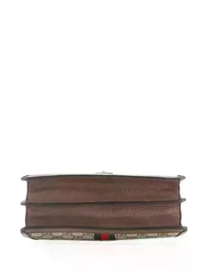 Gucci Ophidia Flap Top Handle Bag - Brown
