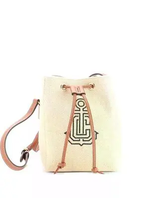 Celine Canvas Micro Bucket Bag