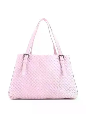 Bottega Veneta Intrecciato Nappa Medium Tote Bag - Pink