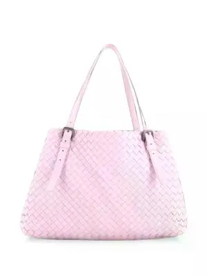 Bottega Veneta Intrecciato Nappa Medium Tote Bag - Pink