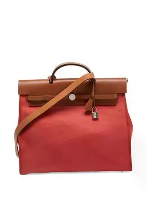 Hermès 2010 39 Herbag Zip Tote Bag - Orange