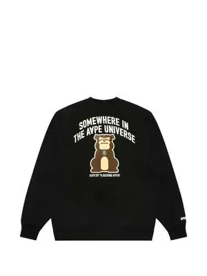AAPE BY *A BATHING APE Aaper Logo-embroidered Sweater - Black