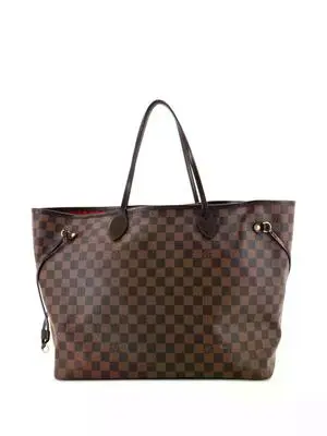 LOUIS VUITTON Neverfull Nm Damier Gm Tote Bag - Brown