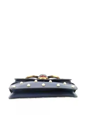 Gucci Broadway Pearly Bee Embellished Leather Mini Shoulder Bag