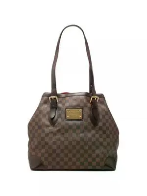 LOUIS VUITTON 1990-2010 Damier Ebene Hampstead Mm Tote Bag
