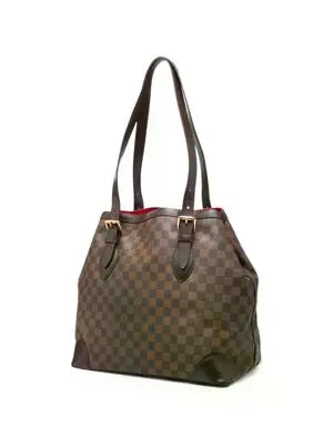LOUIS VUITTON 1990-2010 Damier Ebene Hampstead Mm Tote Bag
