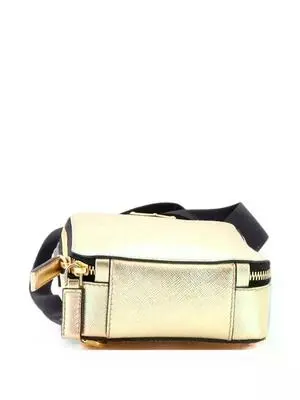 Prada Brique Top Handle Sling Bag In Saffiano Leather