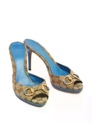 Gucci New Hollywood Horsebit Heeled Sandals