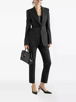 Dolce & Gabbana Turlington Single-breasted Jacket In Pinstripe Wool