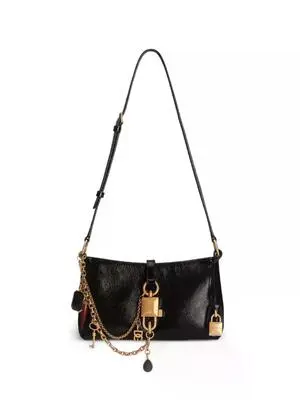 Dolce & Gabbana Lock Shoulder Bag In Calfskin - Black