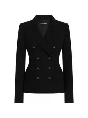 Dolce & Gabbana Double-breasted Jacket In Double Wool Crêpe