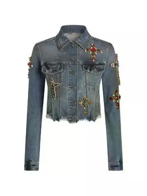 Dolce & Gabbana Denim Jacket With Embroidery