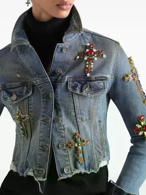 Dolce & Gabbana Denim Jacket With Embroidery