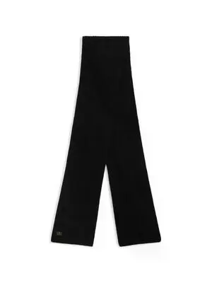 Dolce & Gabbana English Rib Knit Scarf - Black