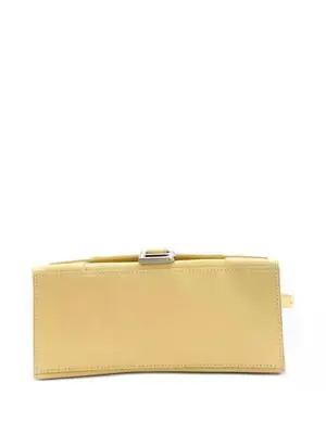 Balenciaga Hourglass Top Handle Bag Leather Small Satchel - Yellow
