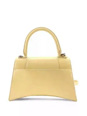 Balenciaga Hourglass Top Handle Bag Leather Small Satchel - Yellow